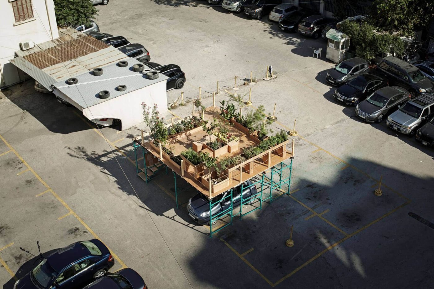 Parks on Top of Parking Spaces — Pop-Up City